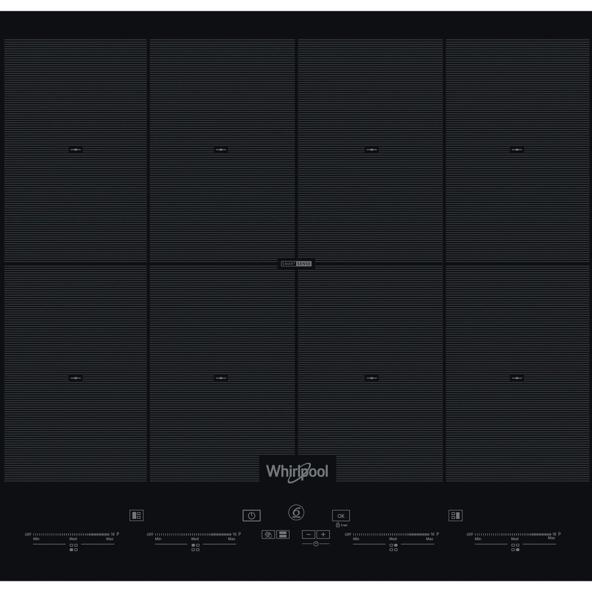 Whirlpool SMO 658C/NE Zwart Ingebouwd 65 cm Inductiekookplaat zones 4 ...